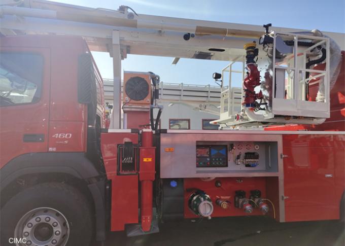 435Hp Aerial Ladder Platform Firefighting Vehicle 6x4 Drive 4500mm ...