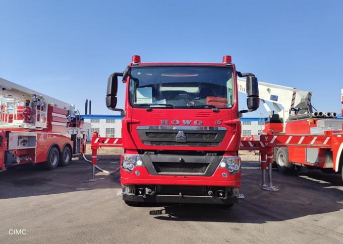 H Outrigger 32 Meters Aerial Ladder Fire Truck Platform 250kw 6x4 Drive