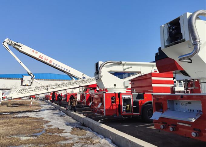 Multi-Purpose 70m Working Height Aerial Ladder Fire Truck for Rescue ...