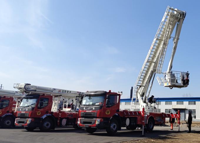 Telescopic Booms CCC Fire Rescue Vehicles ,400L 6x4 Fire Engine Ladder ...