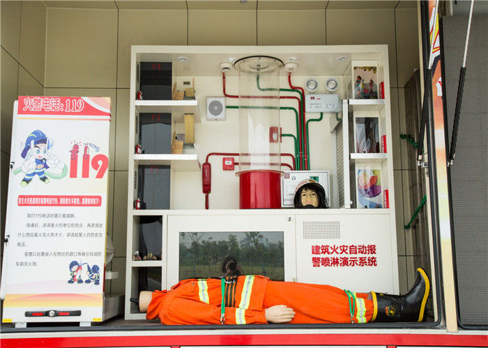 Gross Weight 7880kg Industrial Fire Truck , Measuring Meter Heavy ...