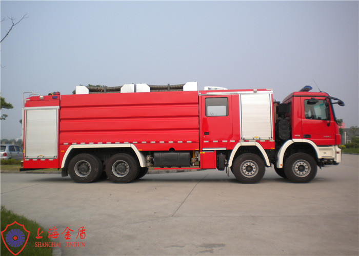 440KW 8×4 Drive Heavy Duty Fire Trucks with Separate Crew Room Six Seats
