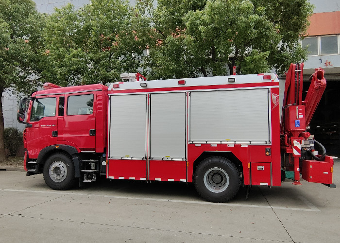 8m Radius Fire Service Emergency Rescue Vehicle with 5.5 Meters Lifting ...
