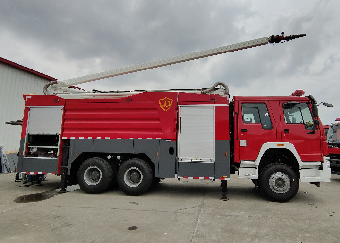 6x4 Drive 32 Meters Water Tower Fire Fighting Vehicle For High Building ...