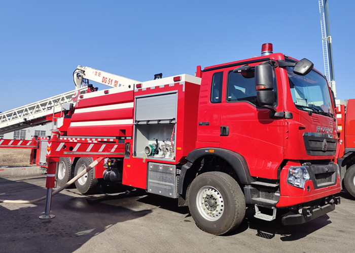 Volvo Chassis 44m Working Height Aerial Ladder Fire Truck with 7000kg ...